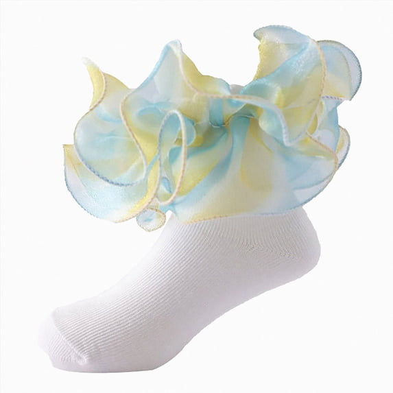 dmqupv Ruffle Girl Socks Girls Ruffle Socks Toddler Girl Frilly Dress ...
