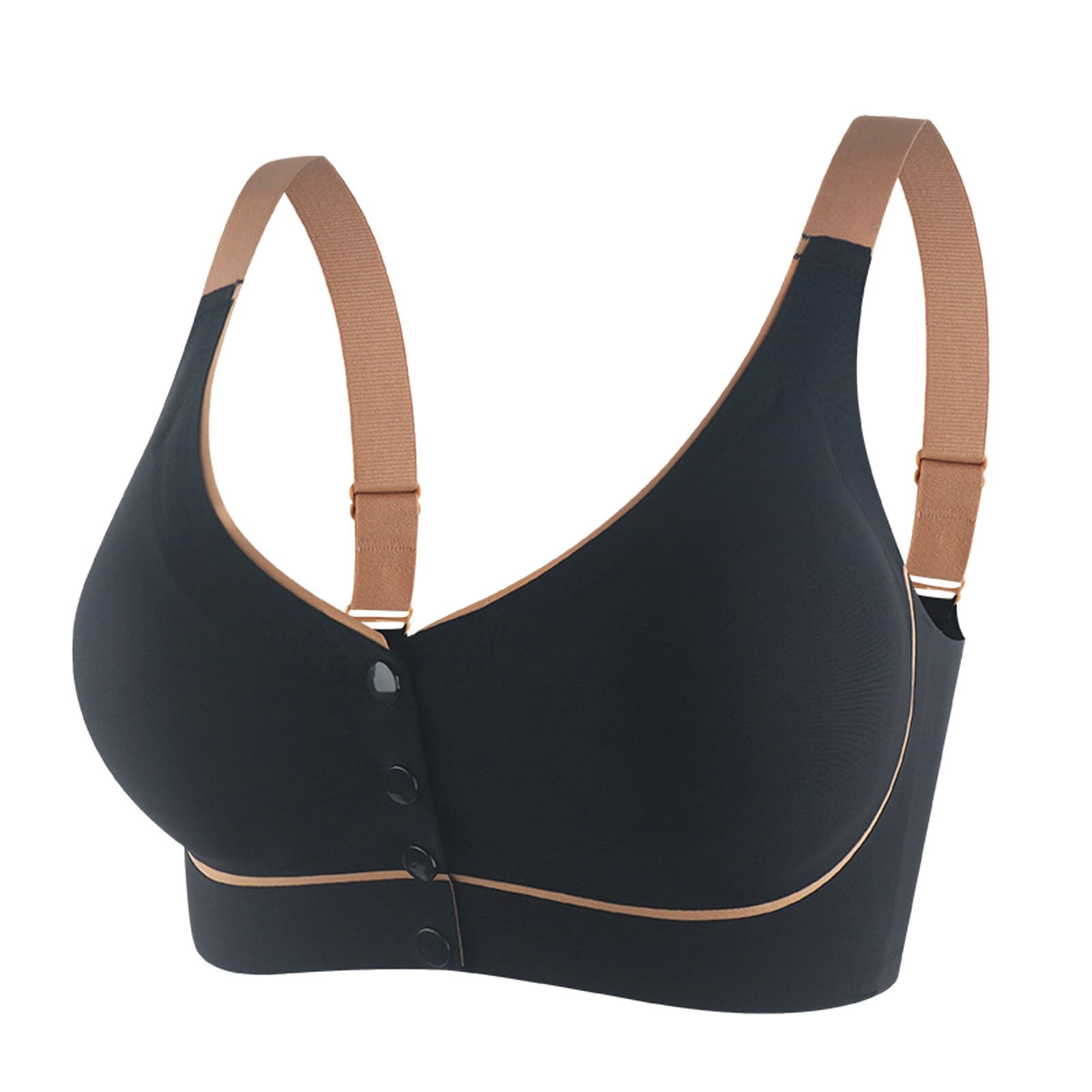 dmqupv Seamless Bralettes Women Bras Lace Front Buckle Underwear ...