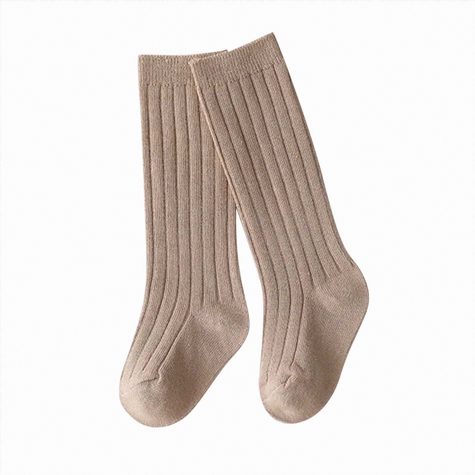 dmqupv Socks for Toddlers Solid Striped Newborn Baby Socks Long Tube ...