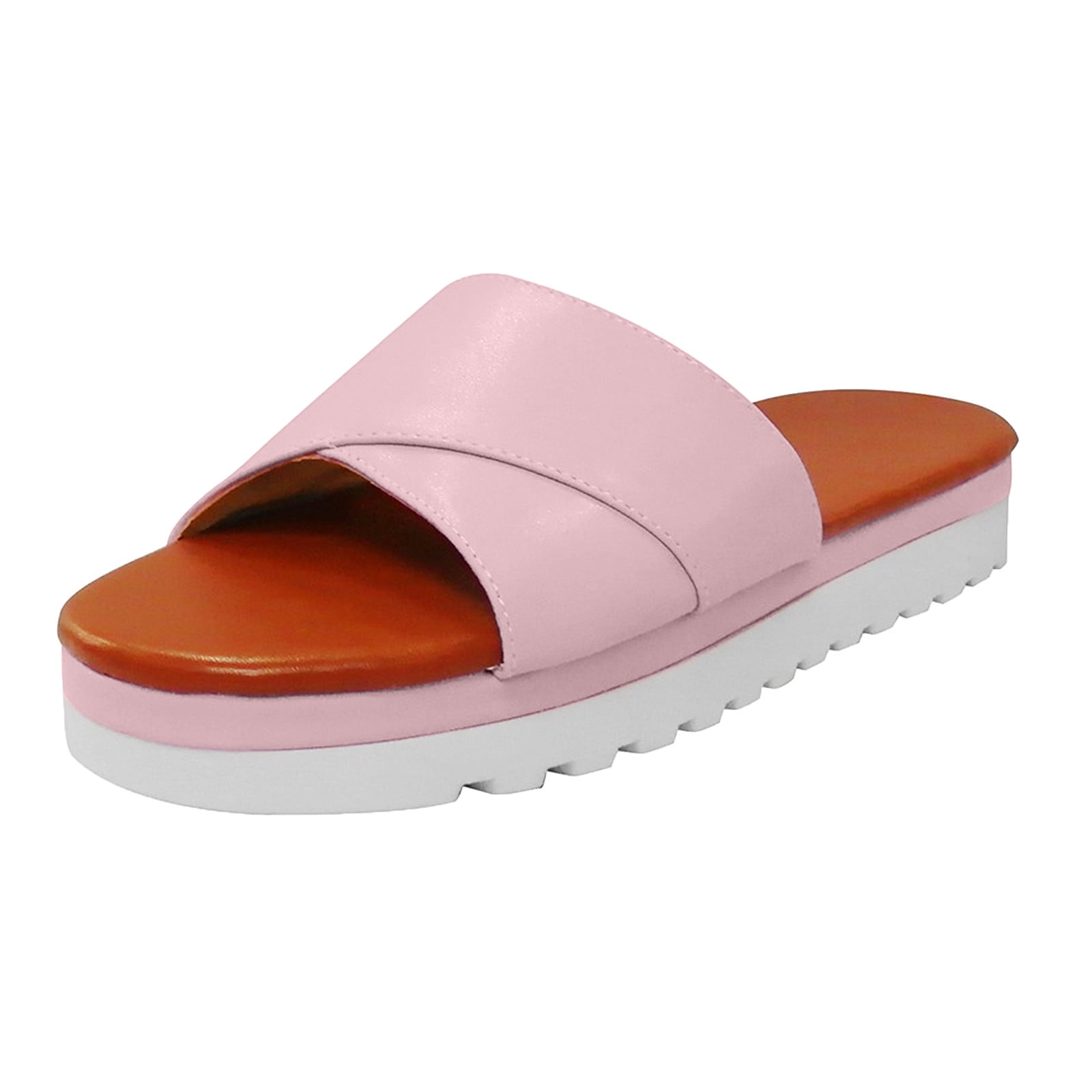 dmqupv Support Slippers Women Slippers Toe Wedges Bottom Shoes Sandals ...