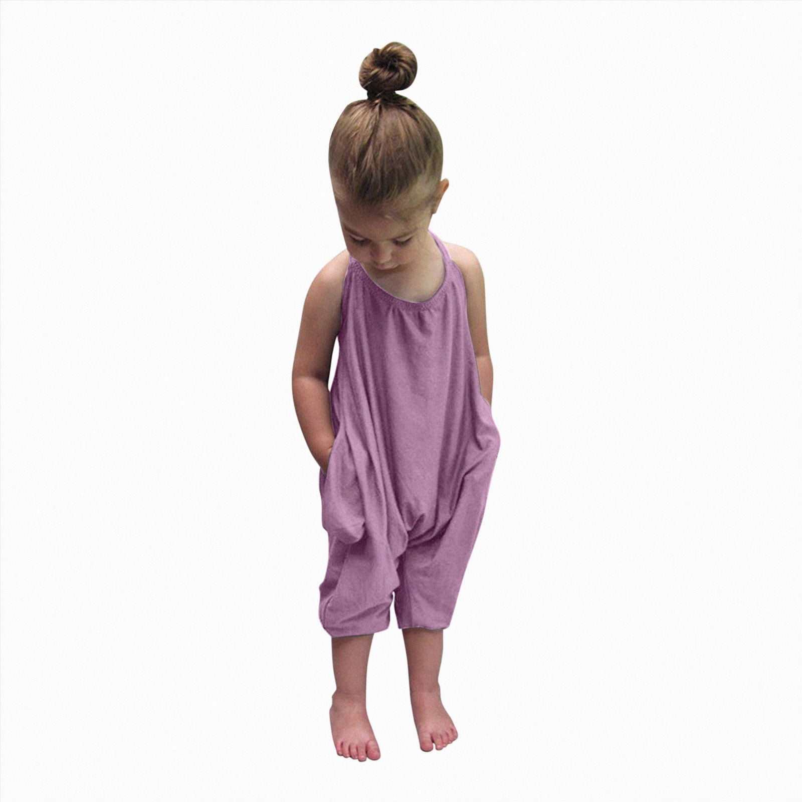 dmqupv Toddler Summer Outfits Strap Toddler Girls Kids Baby One Piece ...