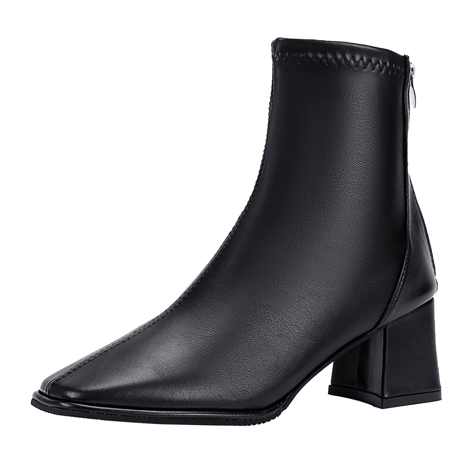 dmqupv Wide Width Boots for Women Booties Color Autumn Thick Sole ...