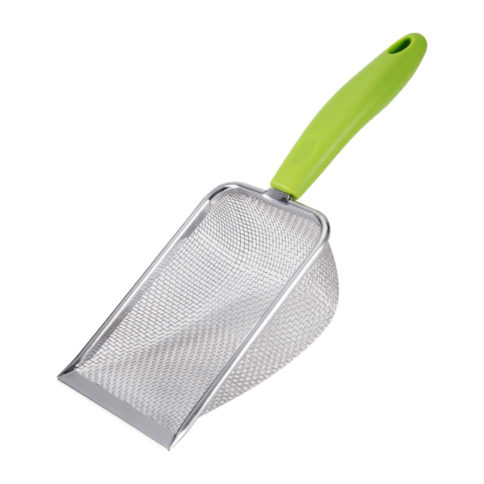 dnusflzt Cat Litter Scoop,Metal Mesh Scooper with Long Handle and ...