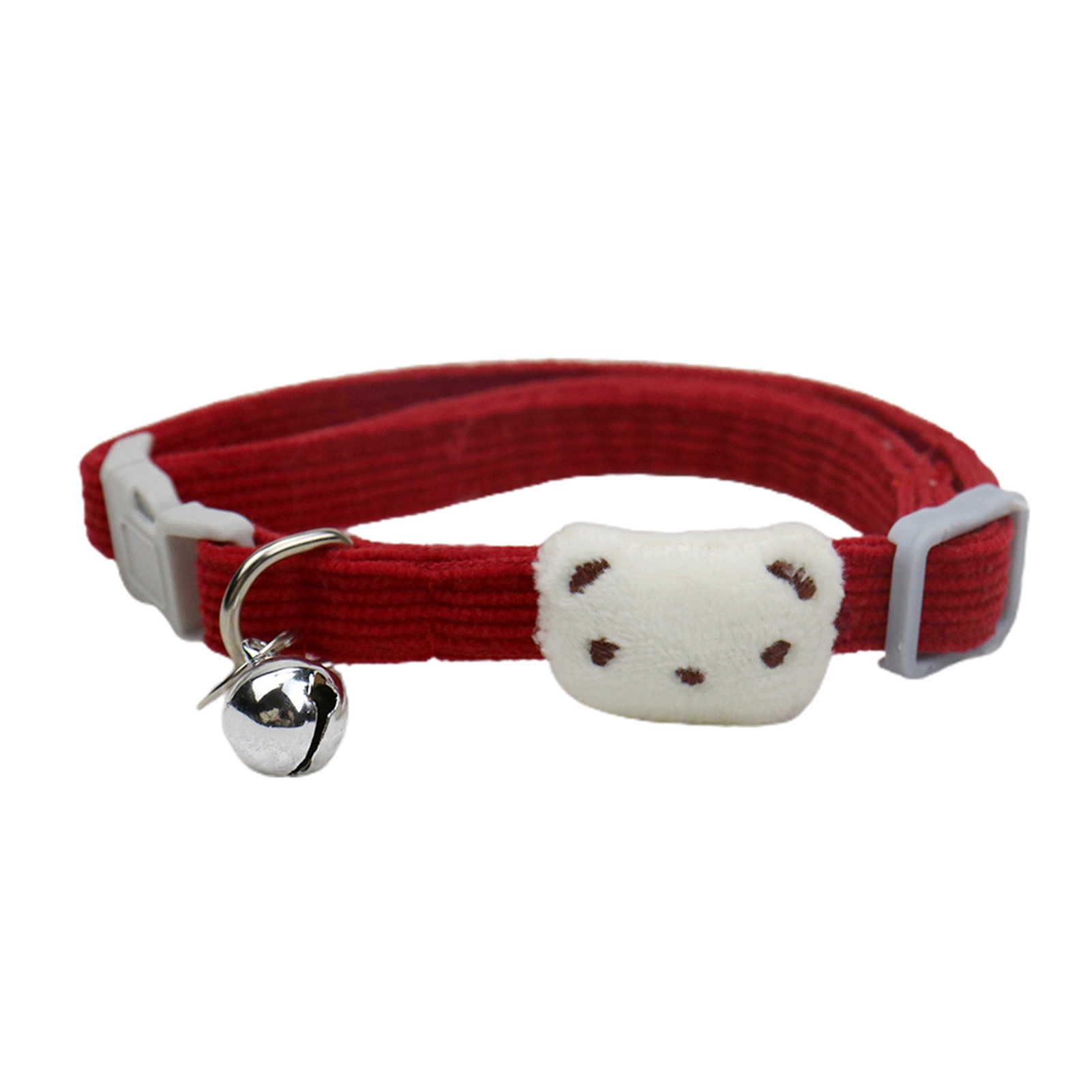 dnusflzt Dog Collar,Breathable Adjustable Corduroy Cartoon Cats Shape ...