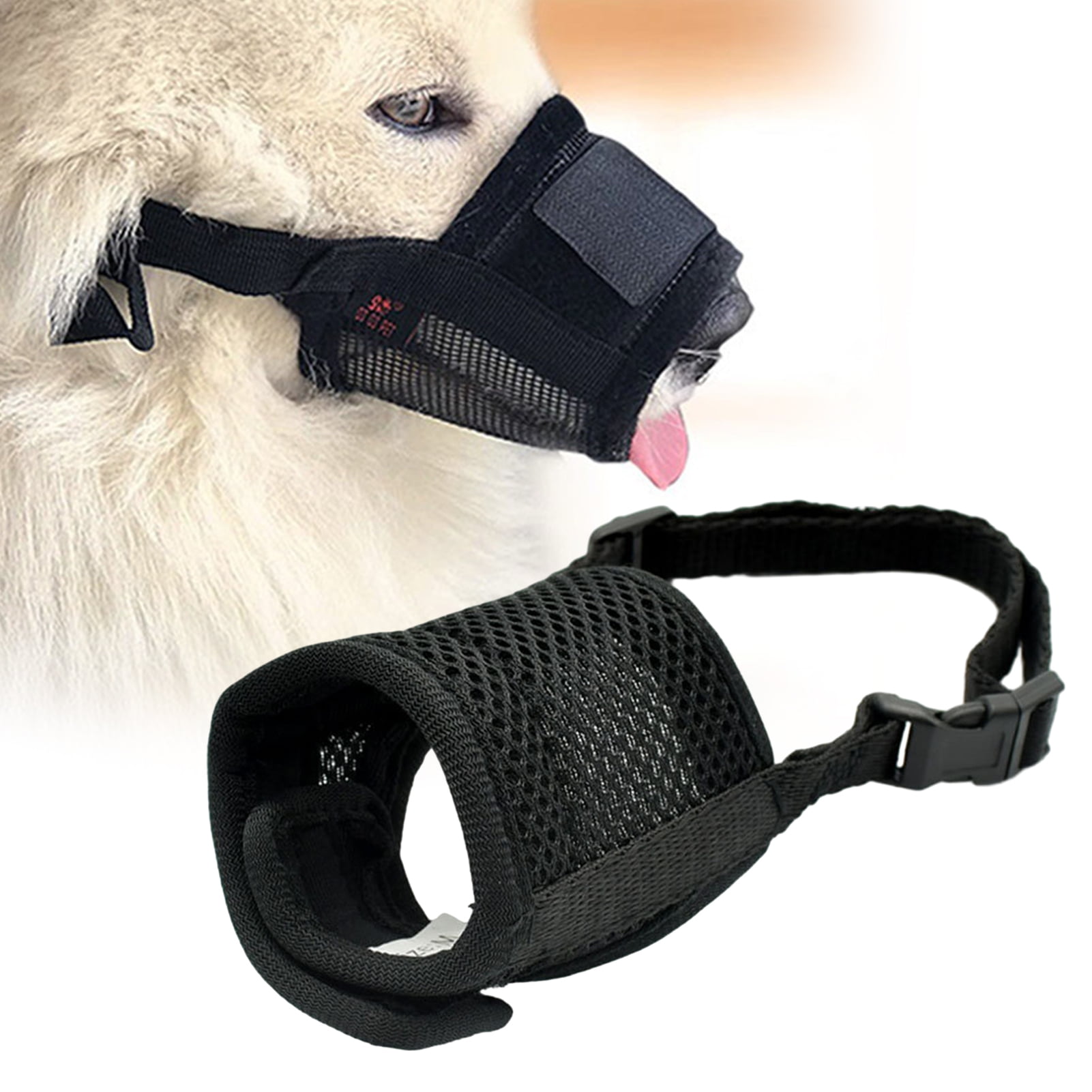 dnusflzt Dog Muzzle,Breathable Mesh Puppy Muzzle with Adjustable ...