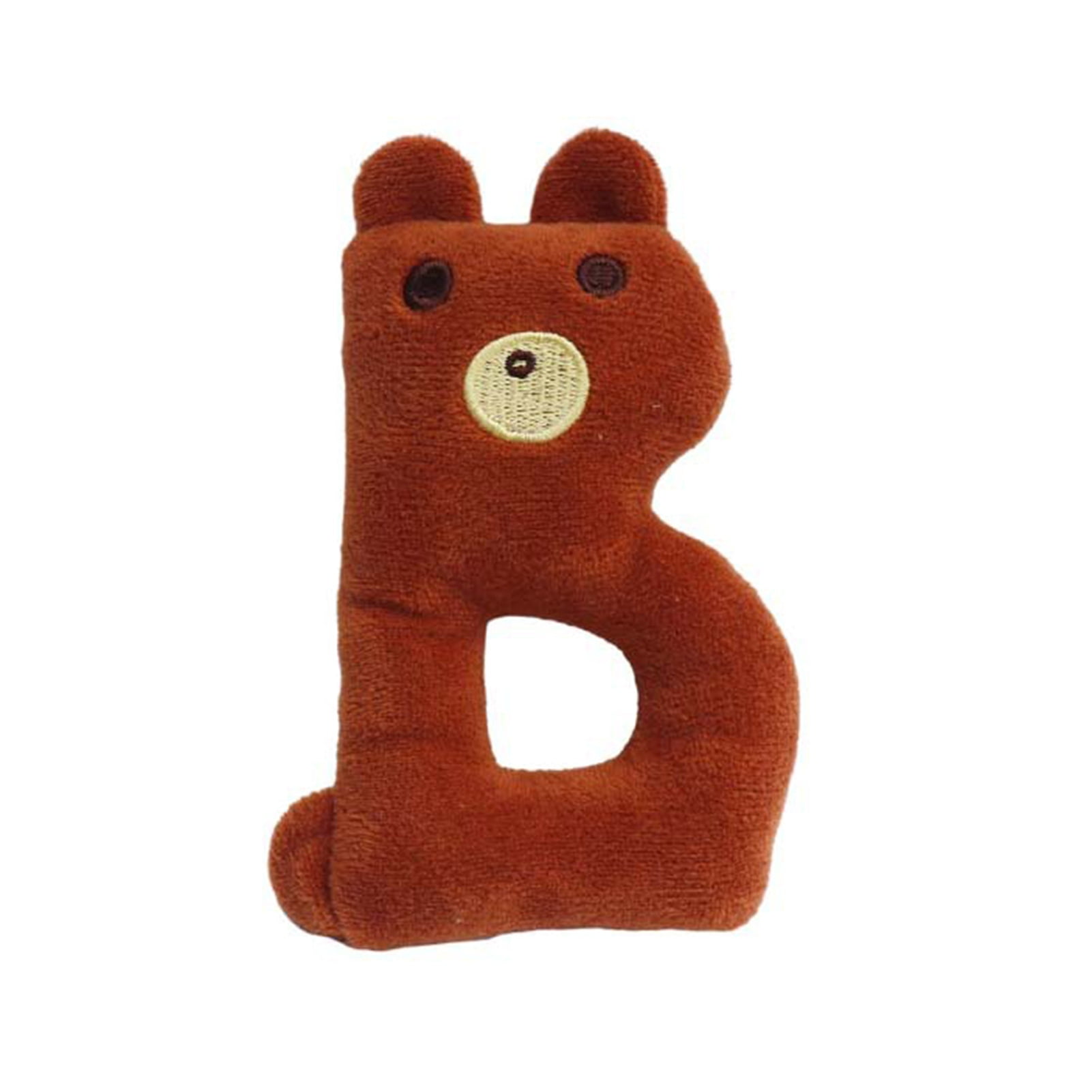 dnusflzt Dog Squeak Toys,Cartoon Alphabet Shape Plush Dogs Molar Chew ...