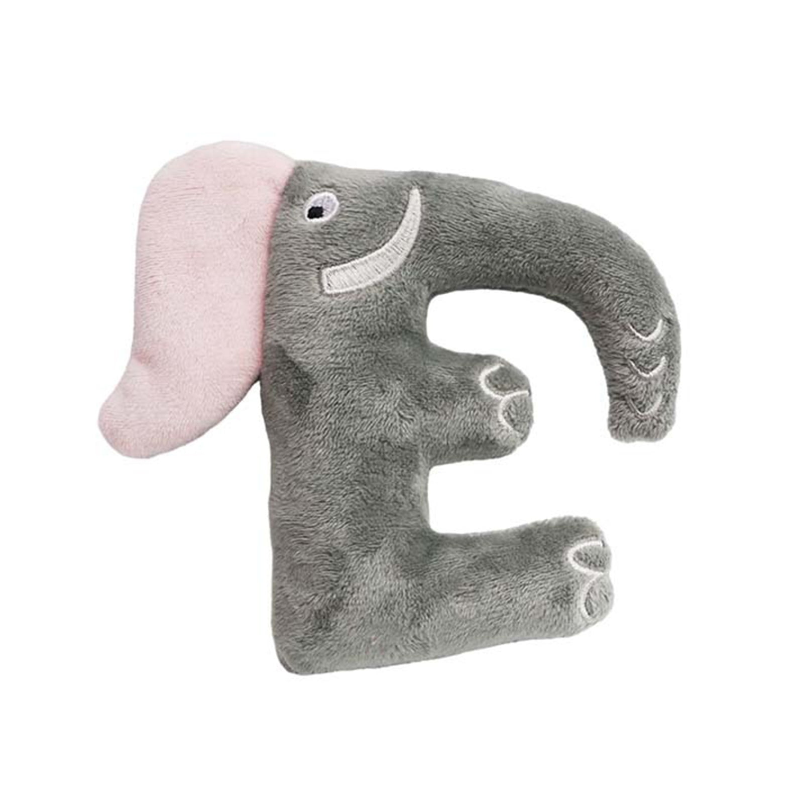dnusflzt Dog Squeak Toys,Cartoon Alphabet Shape Plush Dogs Molar Chew ...