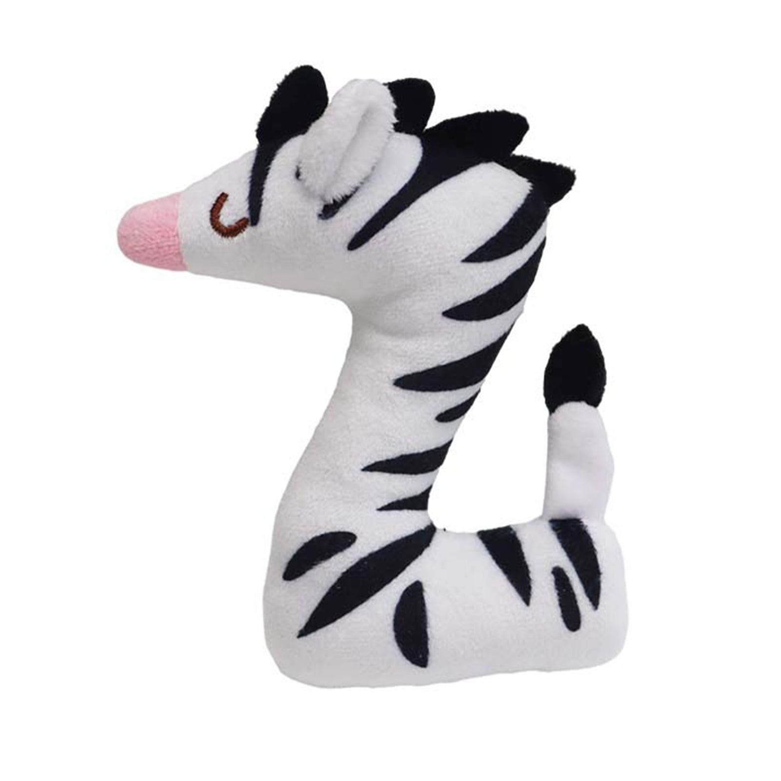 dnusflzt Dog Squeak Toys,Cartoon Alphabet Shape Plush Dogs Molar Chew ...