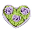 dnusflzt Pet Snuffle Mat,Rose Flower Shape Dogs Treat Slow Feeding Mat ...