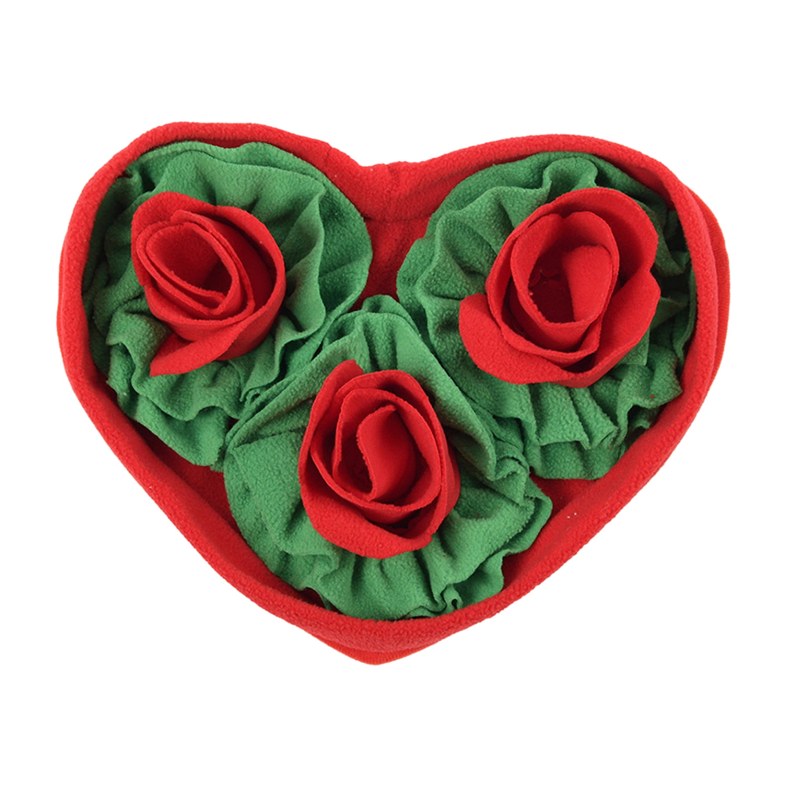 dnusflzt Pet Snuffle Mat,Rose Flower Shape Dogs Treat Slow Feeding Mat ...