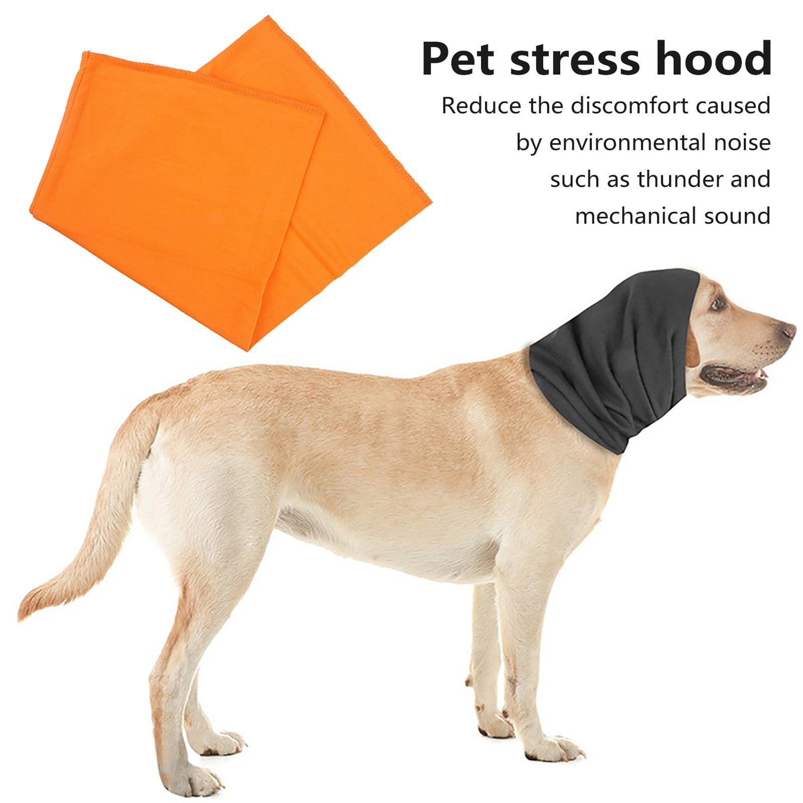 dnusflzt Pet Soft Snoods Head Cover,Solid Color Cotton Dog Ear Muffs ...