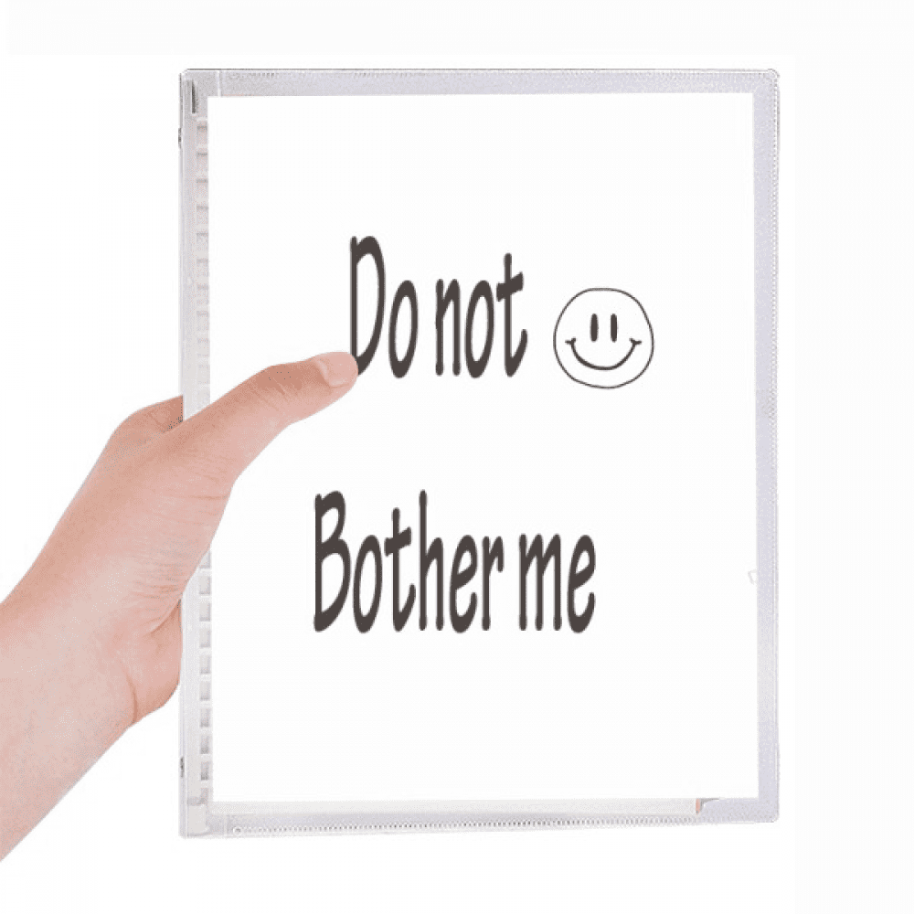 do not bother me leave me al notebook loose diary refillable journal ...
