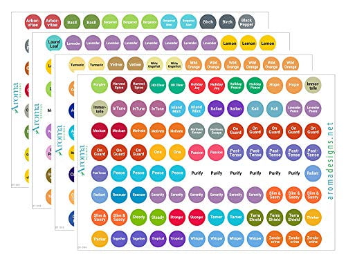 doTERRA Essential Oils Labels (2 Packs) - Includes All Oils As of ...