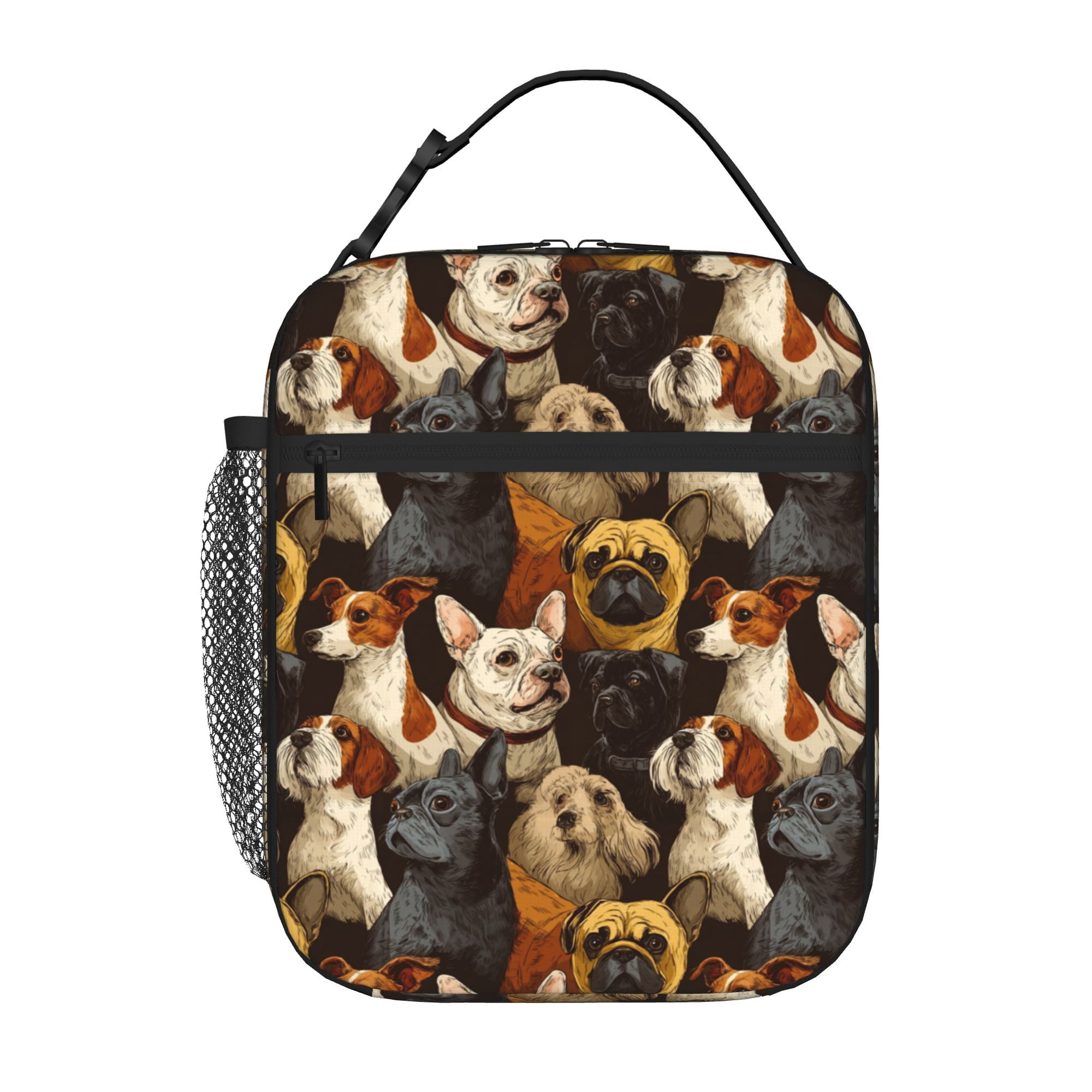 dog gathering Lunch Bag, Insulated Lunch Bag, Portable Lunch Box ...