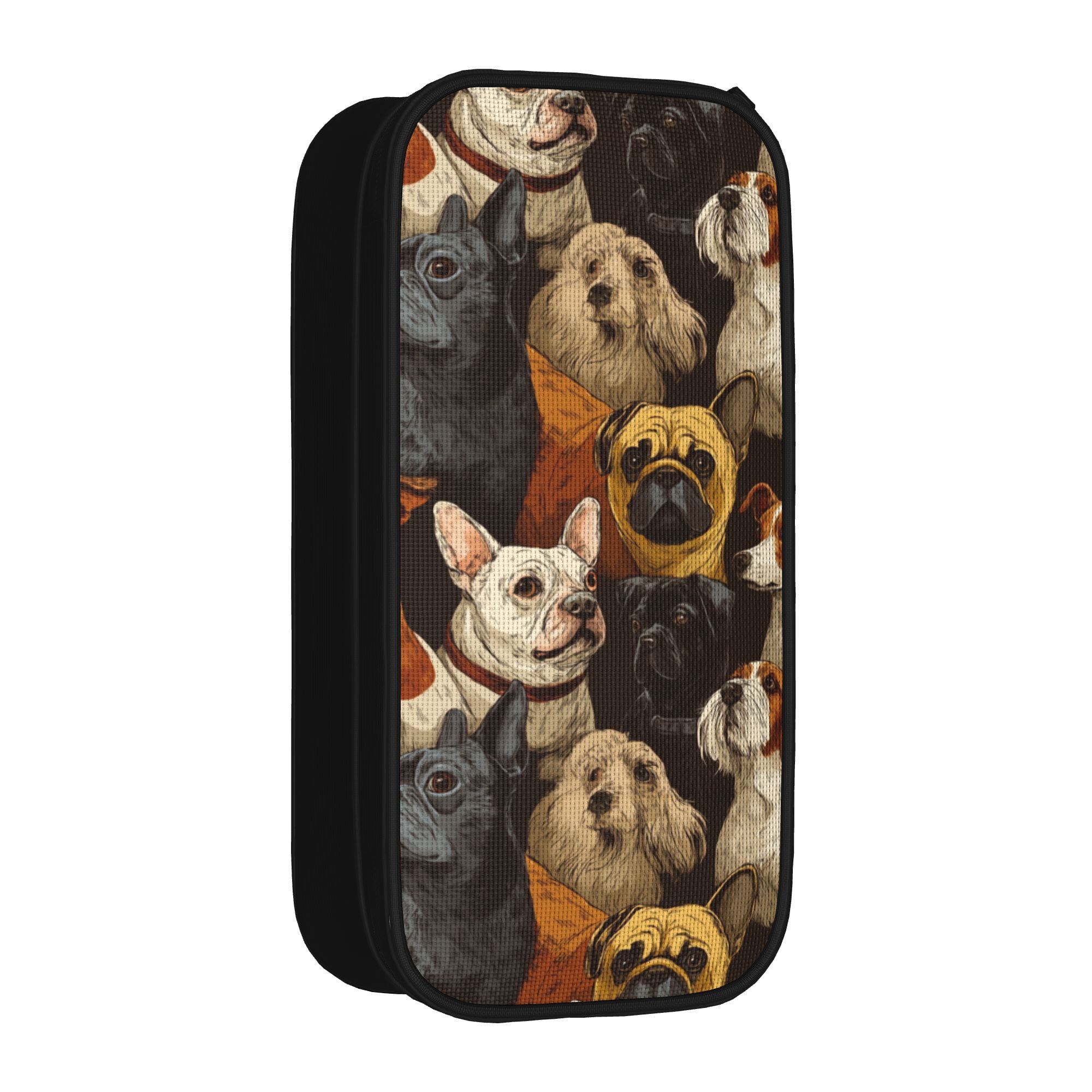 dog gatheringPencil Case,Double Layer Pencil Pouch Organizer,Pen Case ...