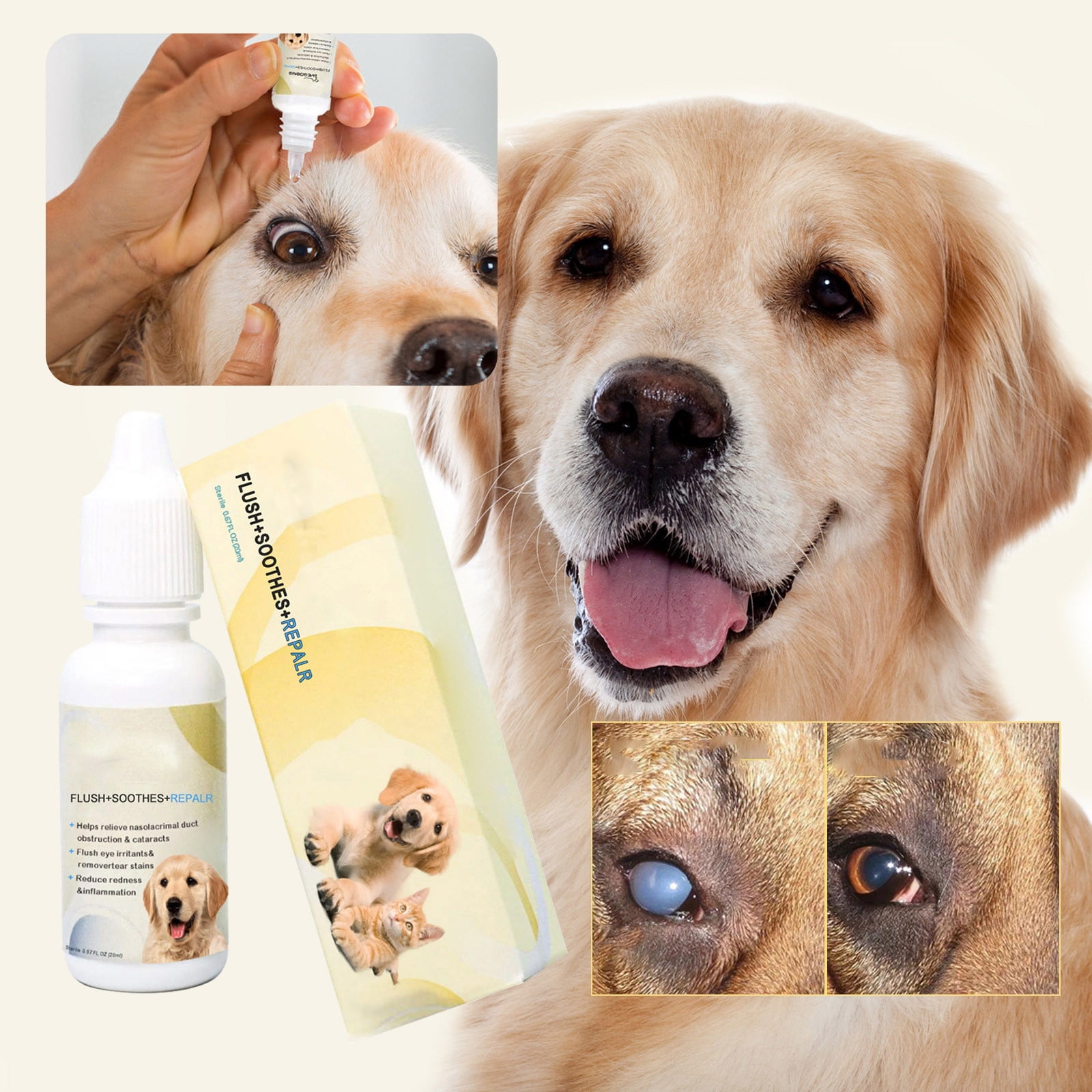 dog grooming kit Clean outdoor 20ml，Pet Eye Drops For Of Tear Stains ...