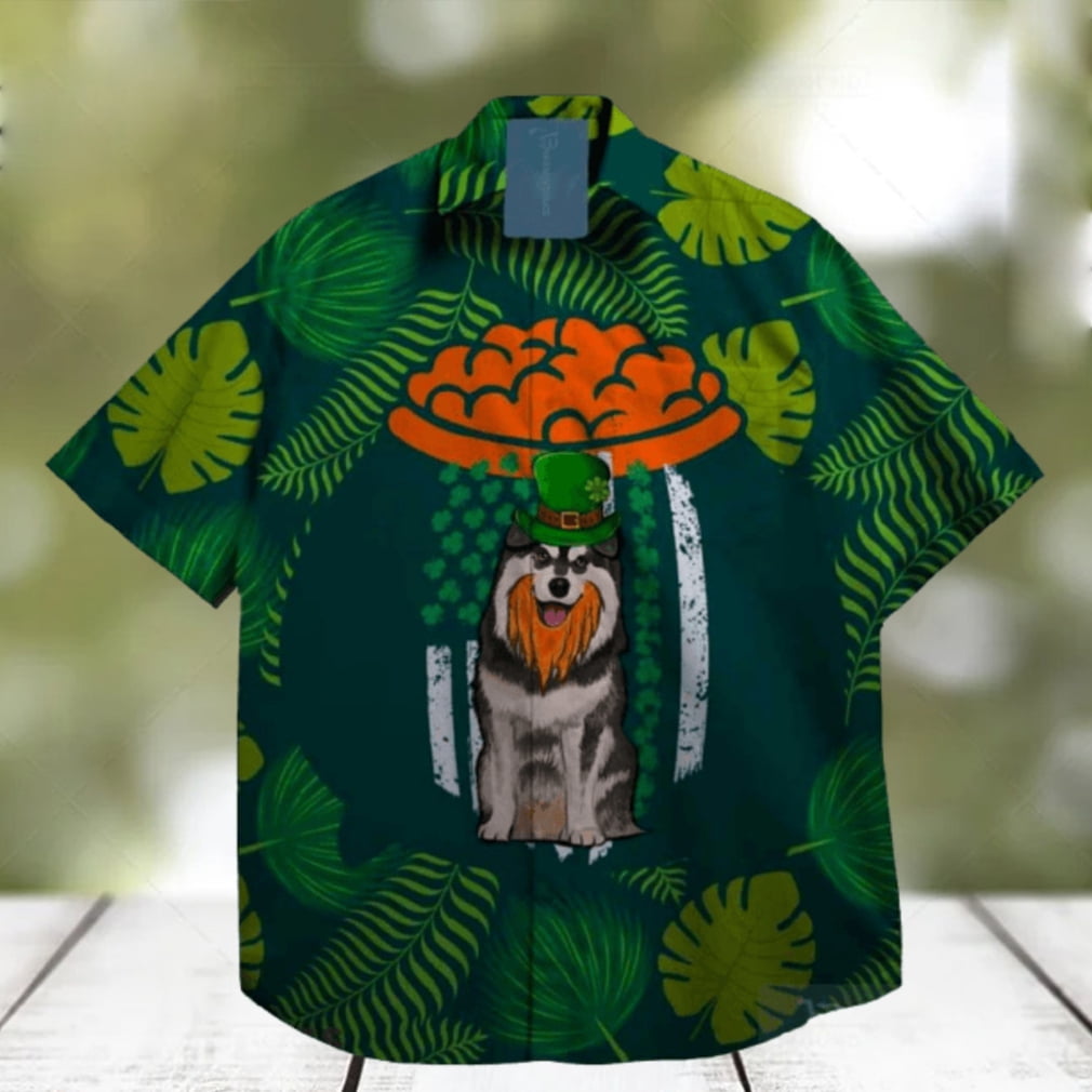 dog lucky shamrock leprechaun st patrick day hawaiian Shirt - Walmart.com