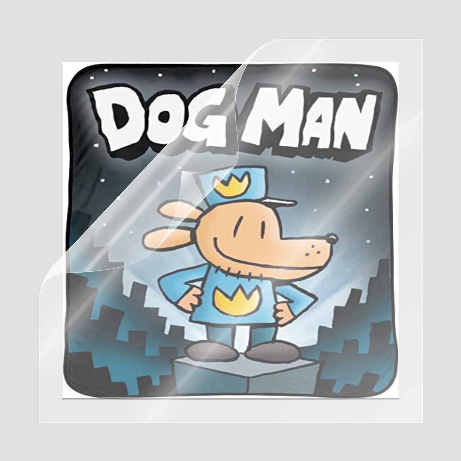 dog man Transparent Waterproof Sticker Personalized Decals Text Name ...