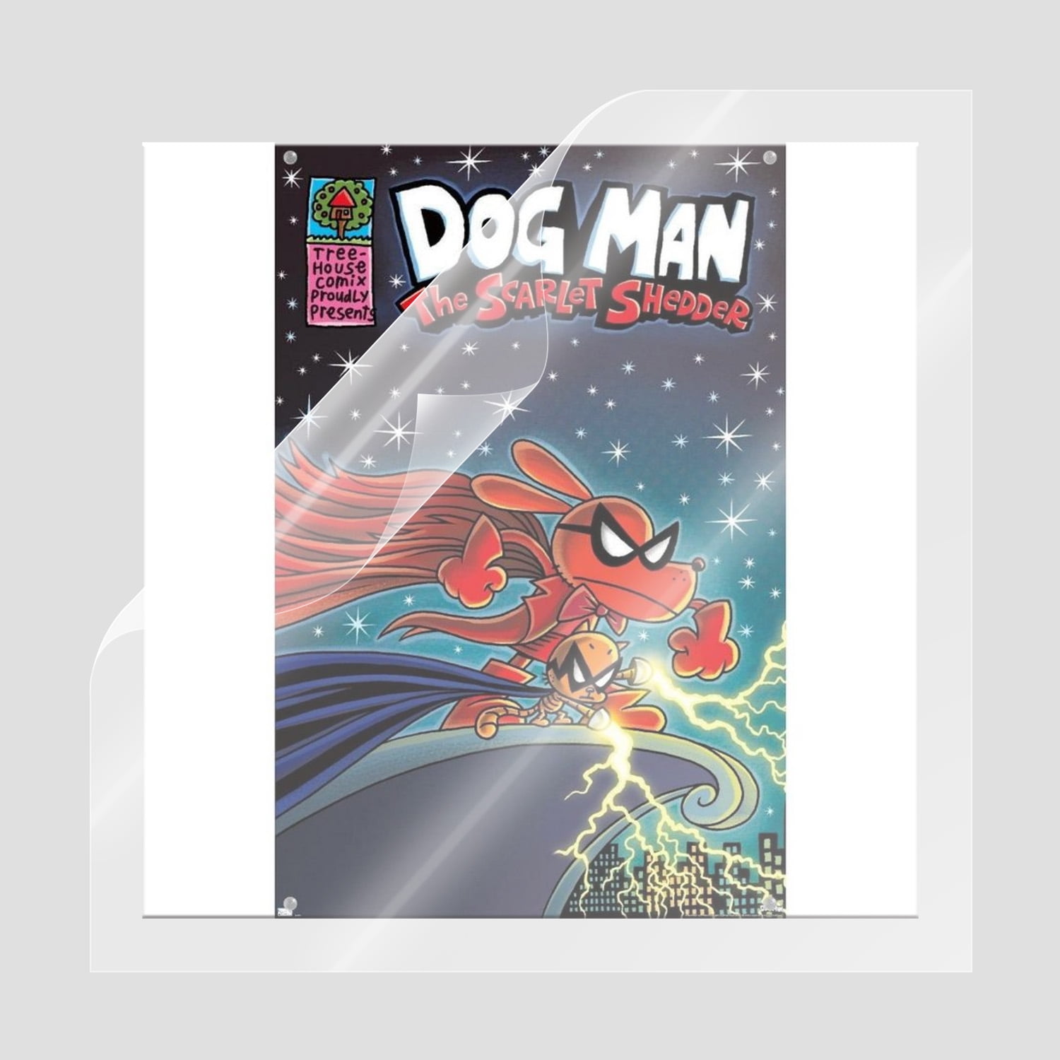 dog man Transparent Waterproof Sticker Personalized Decals Text Name ...