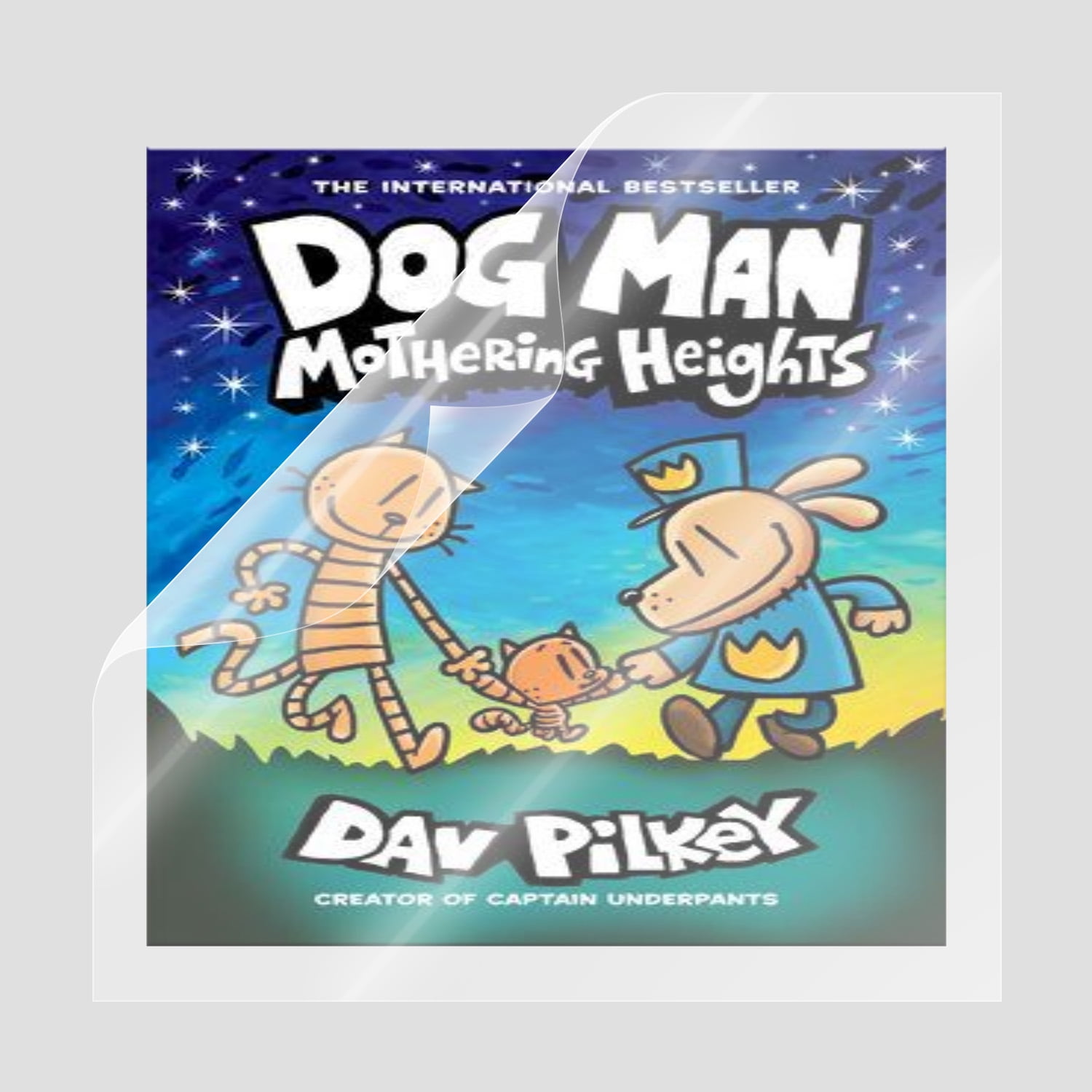 dog man Transparent Waterproof Sticker Personalized Decals Text Name ...