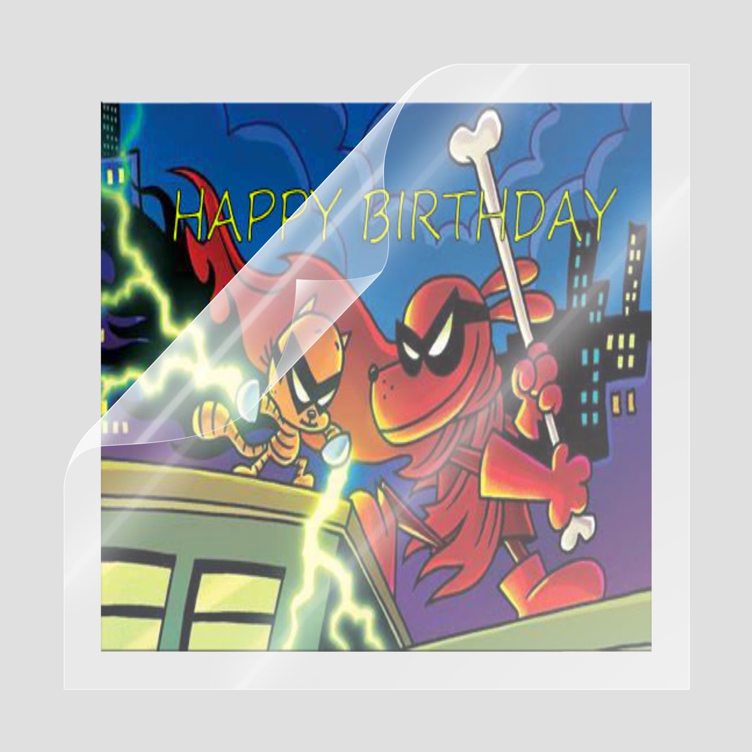 dog man Transparent Waterproof Sticker Personalized Decals Text Name ...