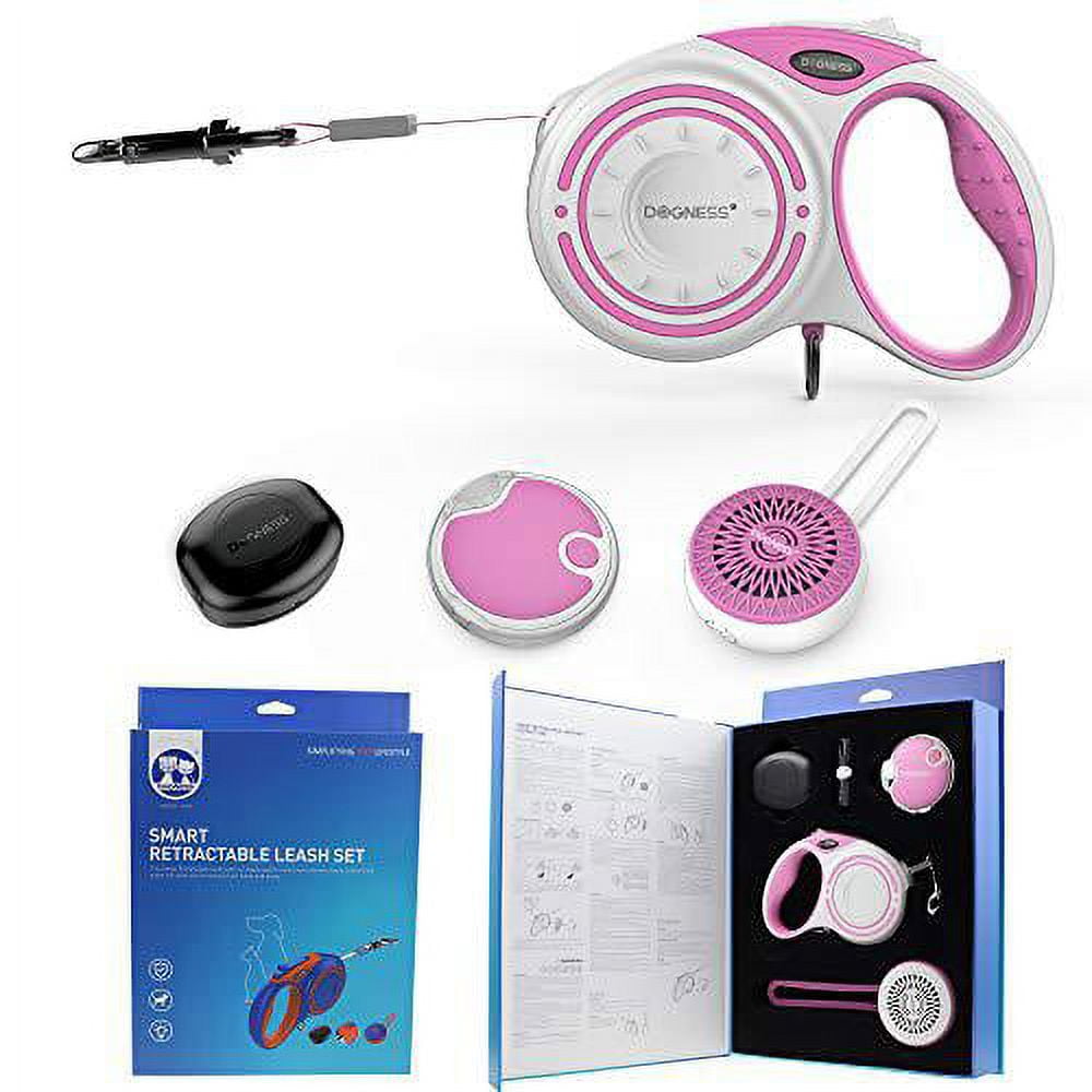 dogness retractable leash package - one bluetooth speaker, one led ...