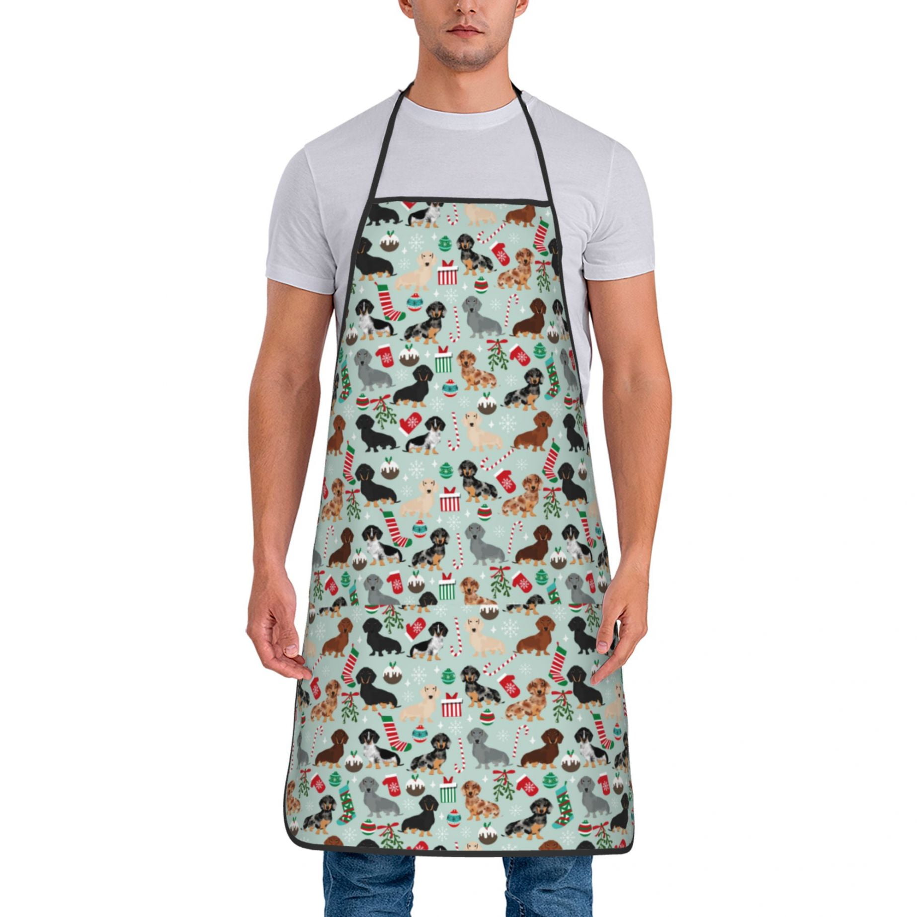 dogs Aprons for Women Men Waterproof Apron Kitchen Chef Cooking BBQ ...