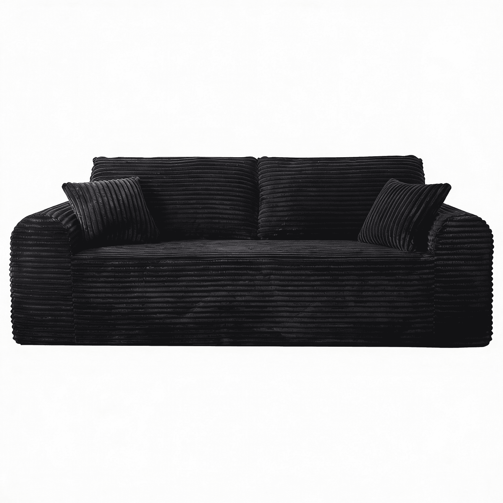 dokea 3 Seater Corduroy Sofa - Cloud Couch with 2 Pillows - Walmart.com