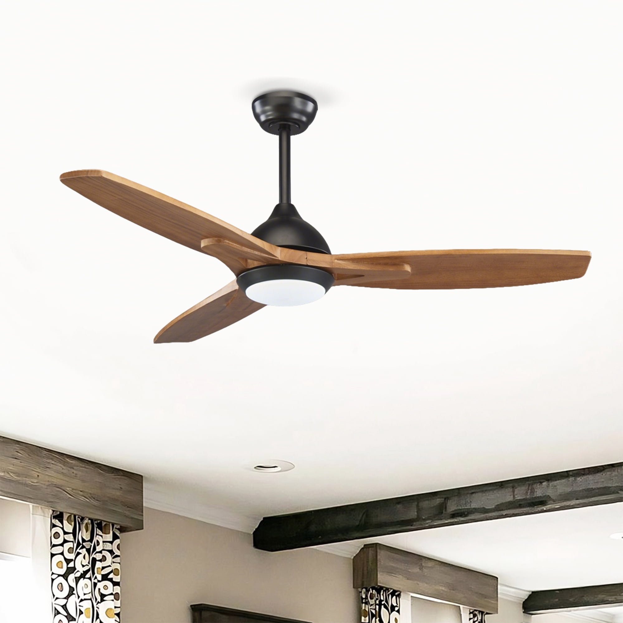 dokea 52” Ceiling Fan with Lights - 6 Speed DC Motor, Reversible ...