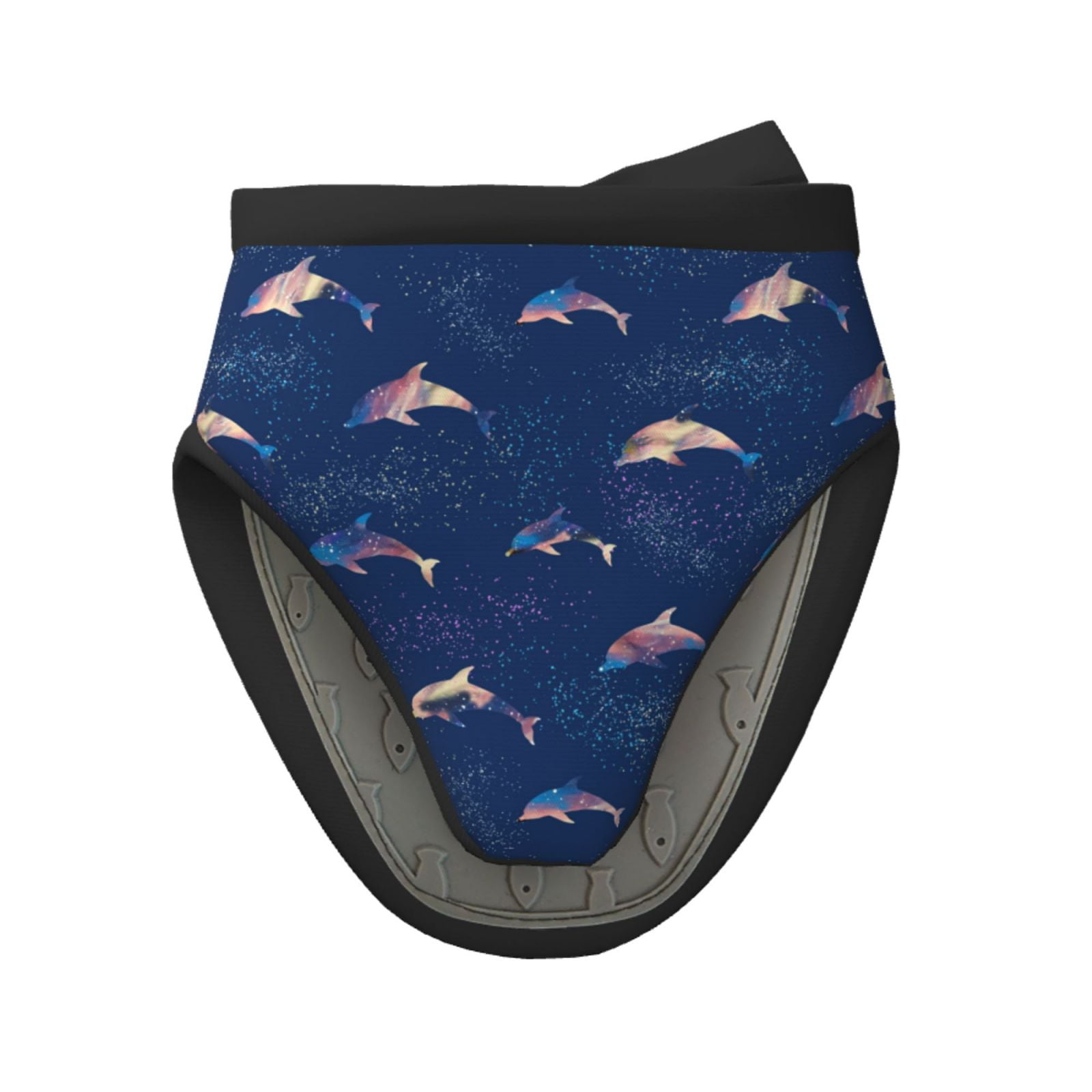 dolphin bright galaxy stars navyblue Oven Mitts Heat Resistant, Soft ...