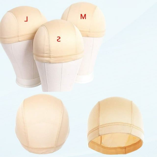 dome caps for wigs 6 pcs Stretch black dome caps for women men mesh ...