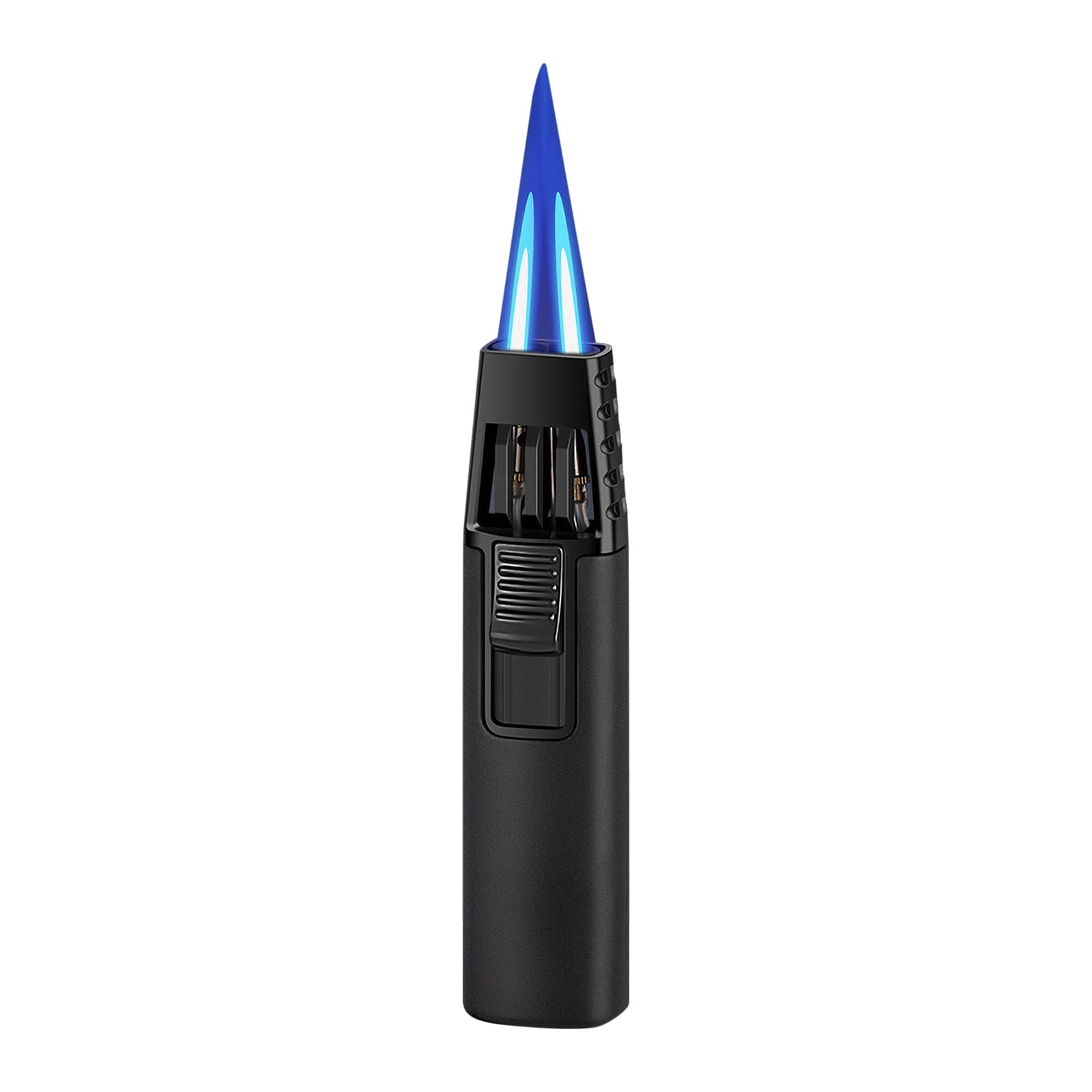 dongrere Butane Torch Lighter, Windproof Straight Torch Blue Flame ...