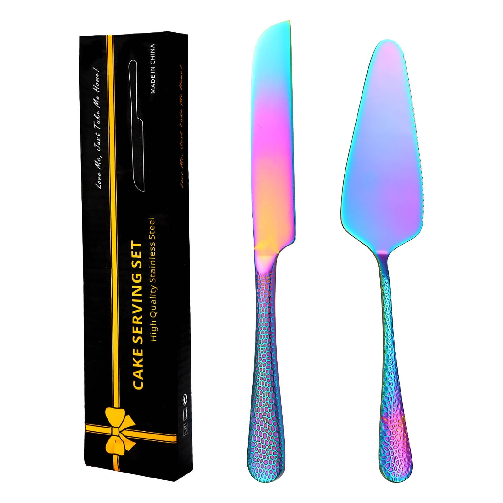 dongrere Cake Knife and Server Set, Cake Server and Knife Set of 2 with ...