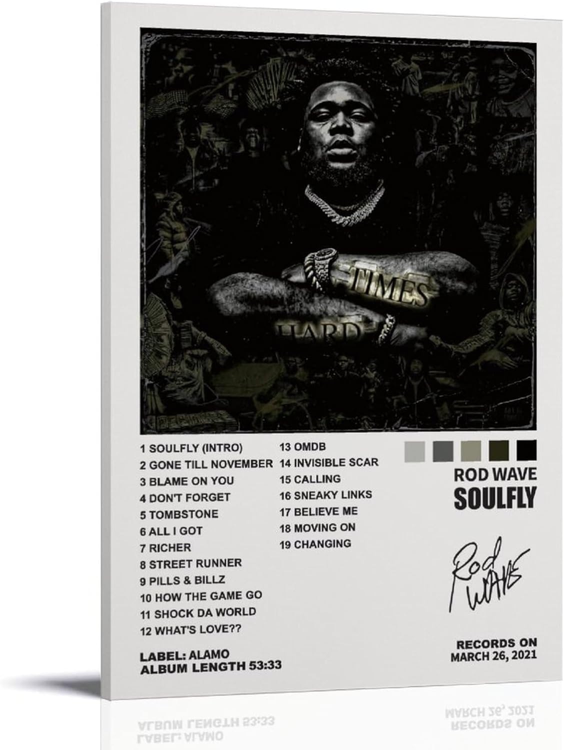 doopz Rod Wave Soulfly Album Cover 12"x18" Poster - Walmart.com