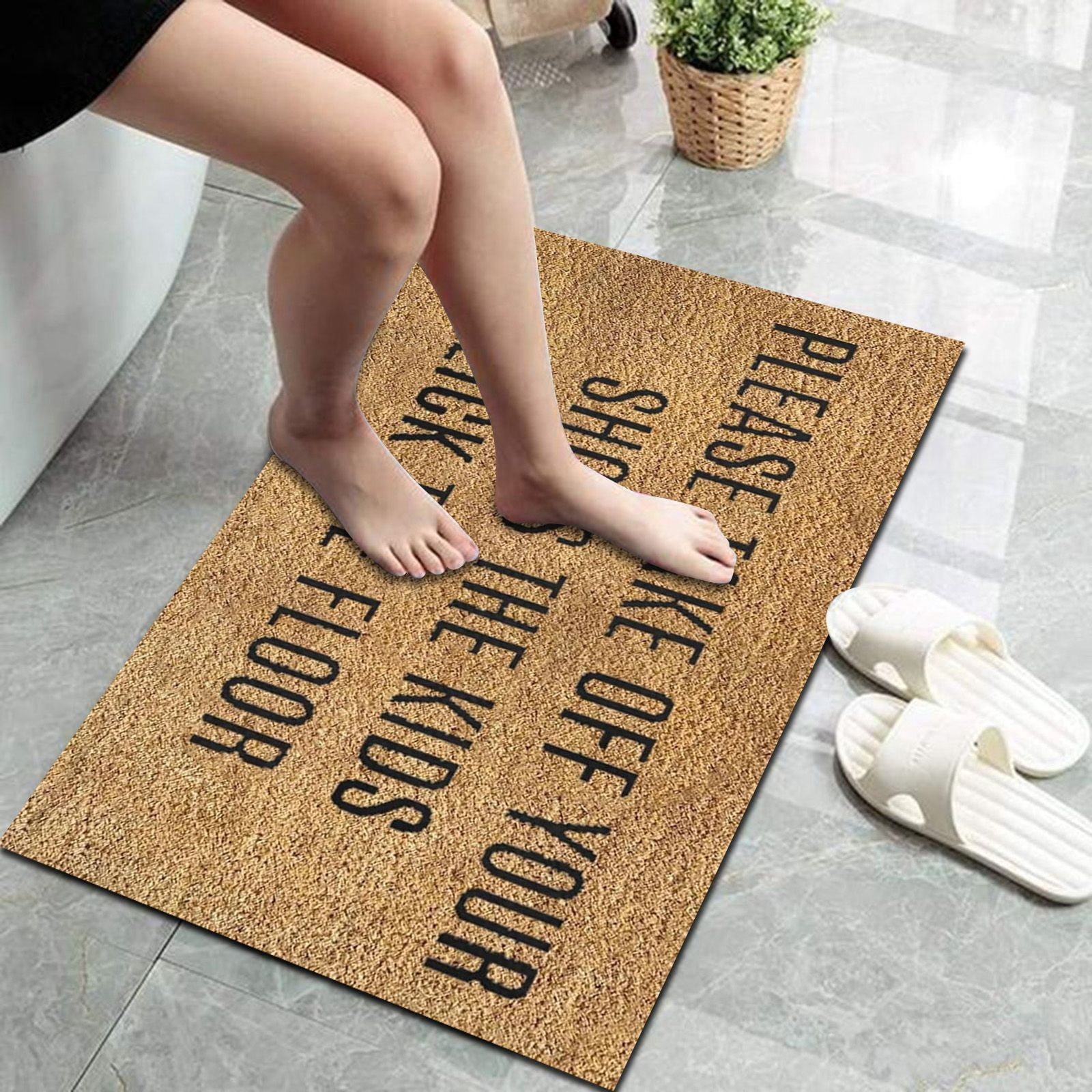 door mat outdoor welcome rug modern designPolite Reminders To Welcome ...