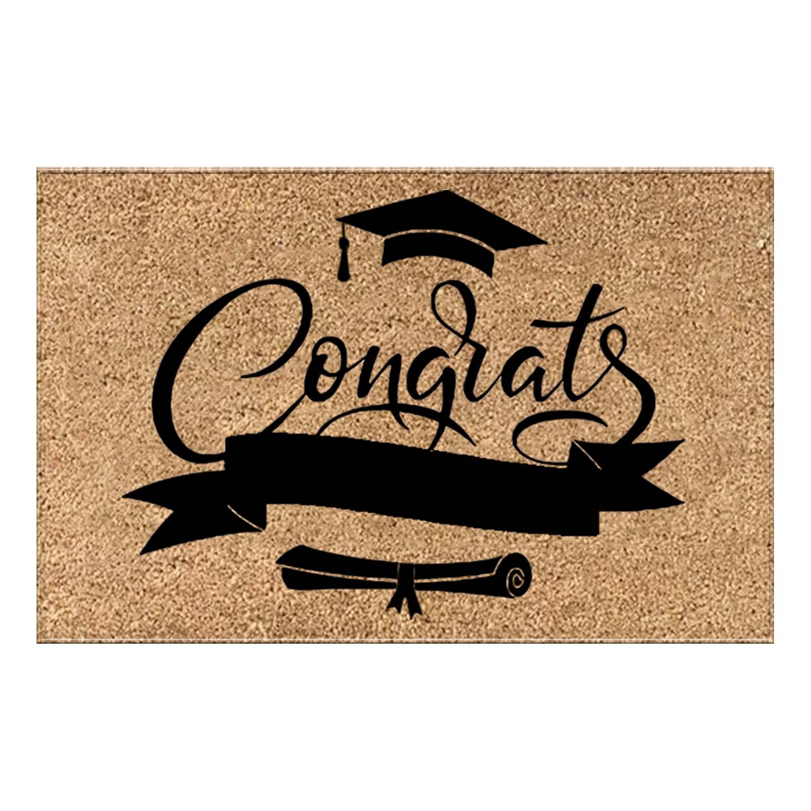 door mat personalized graduation front welcome doormat large entry ...