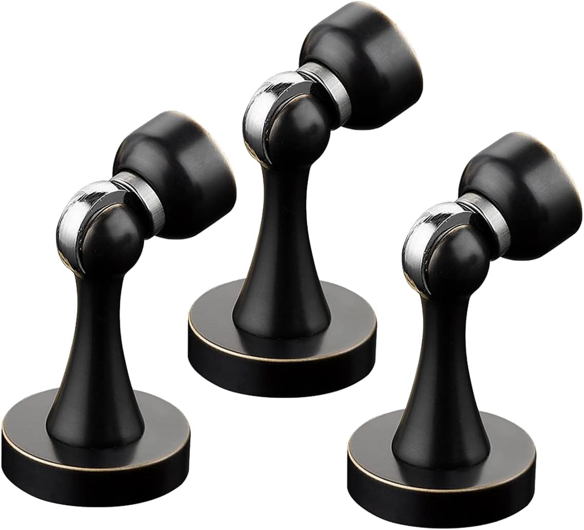 door stop, Magnetic Door Stops Magnetic Door Stopper Wall Mounted Black ...