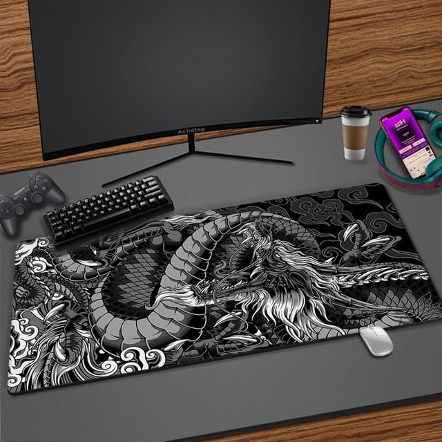 dosil Japanese Dragon Large Gaming Mousepad XXL Keyboard Gamer Mouse ...