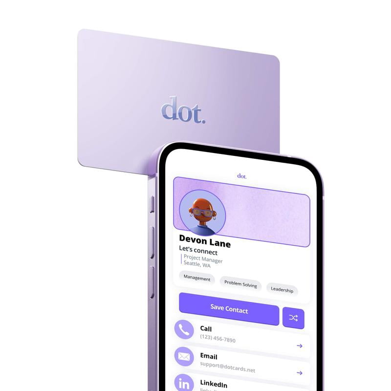 dot. Card - Digital Business Card - Tap to Share NFC - iPhone & Android ...