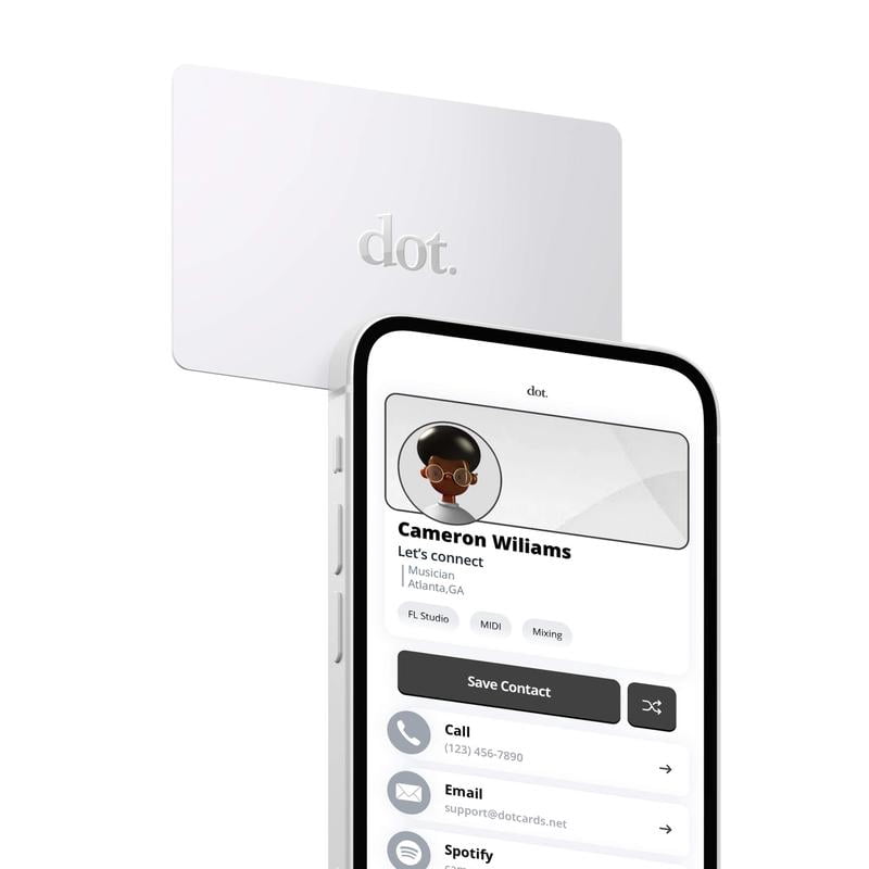 dot. Card - Digital Business Card - Tap to Share NFC - iPhone & Android ...