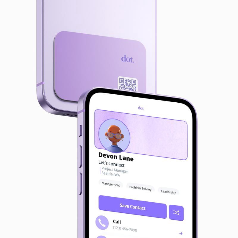dot. thin - Digital Business Card - Tap to Share NFC - iPhone & Android ...