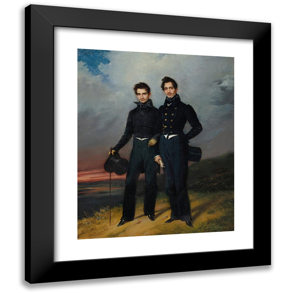 Édouard-Henri-Théophile Pingret 15x18 Black Modern Framed Museum Art ...
