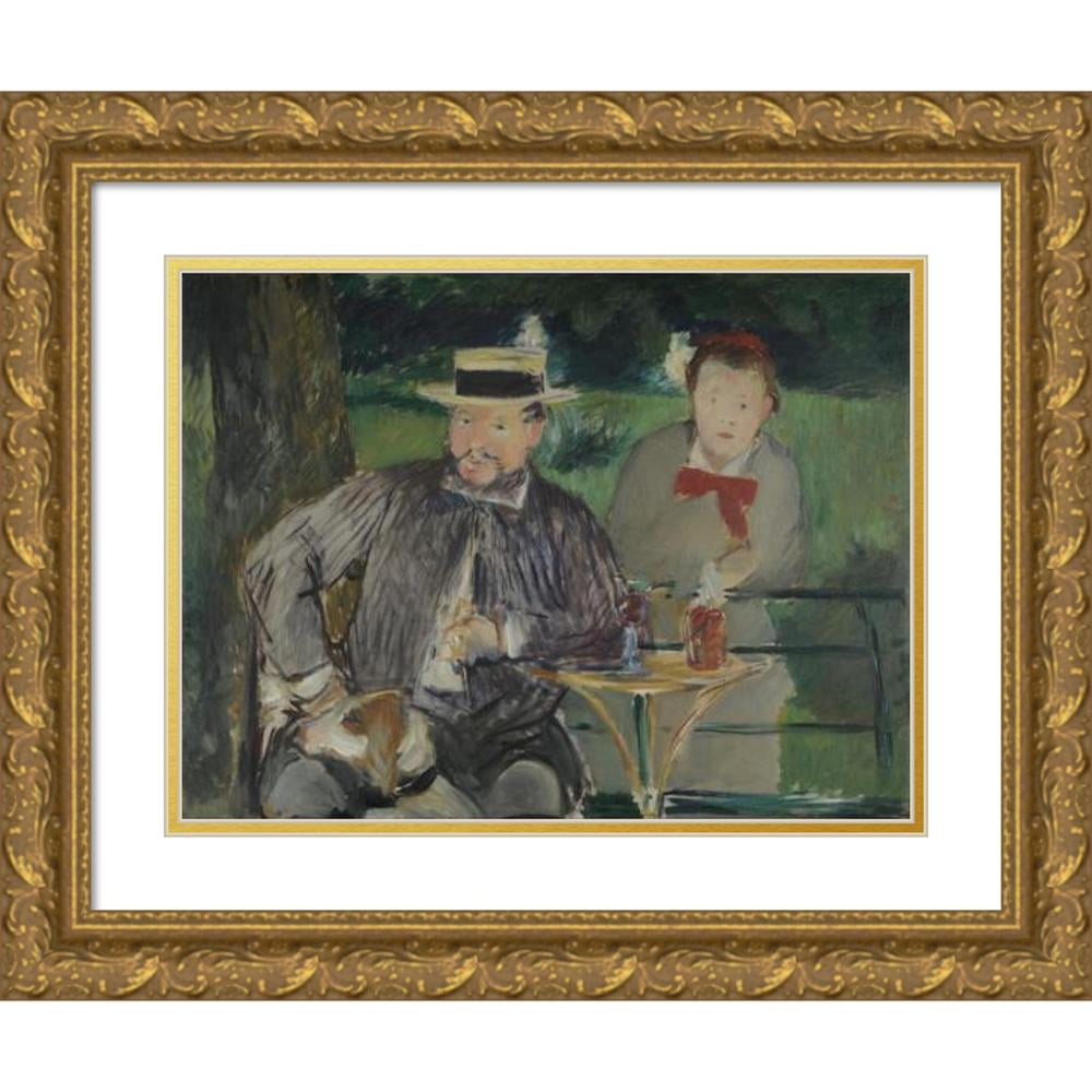 Édouard Manet 14x11 Gold Ornate Wood Frame and Double Matted Museum Art ...
