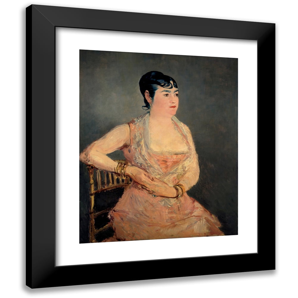 Édouard Manet 15x18 Black Modern Framed Museum Art Print Titled - Lady in Pink (1879 - 1881 ...
