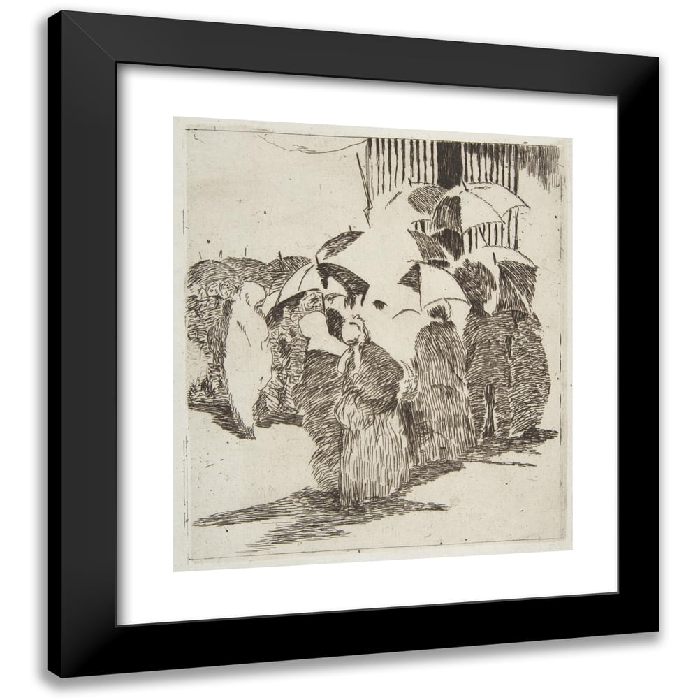 Édouard Manet 20x22 Black Modern Framed Museum Art Print Titled - Line ...