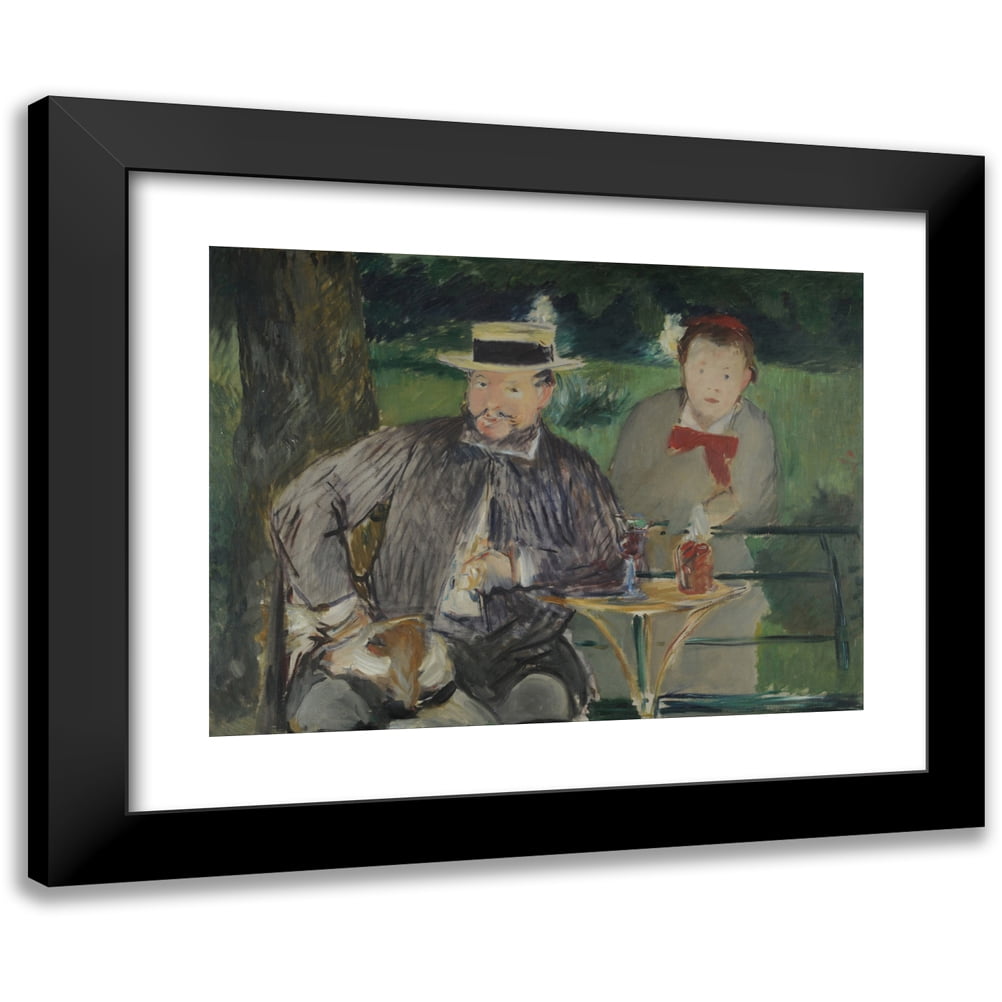 Édouard Manet 24x19 Black Modern Framed Museum Art Print Titled ...