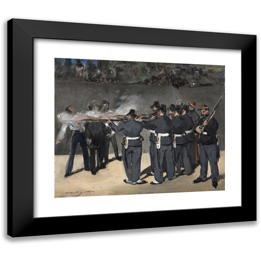 Édouard Manet 24x20 Black Modern Framed Museum Art Print Titled - The ...