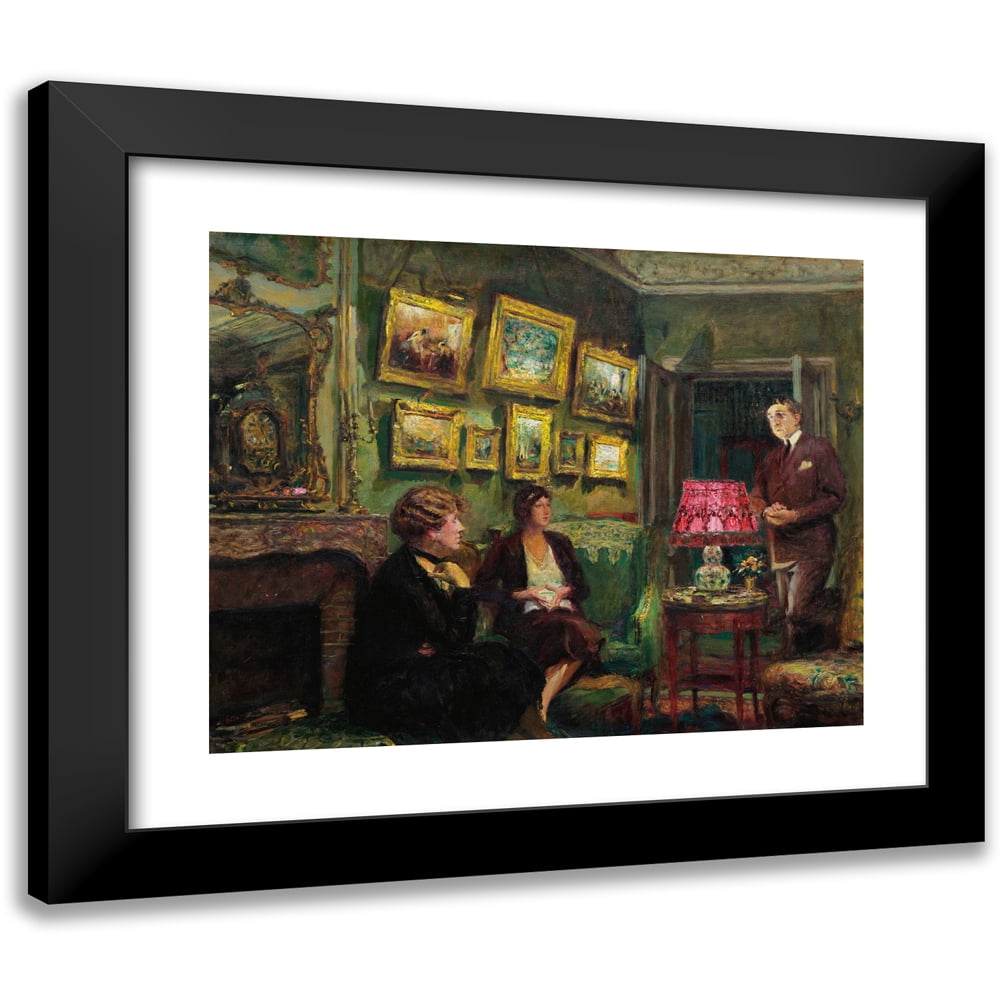 Édouard Vuillard 24x20 Black Modern Framed Museum Art Print Titled - Ms ...