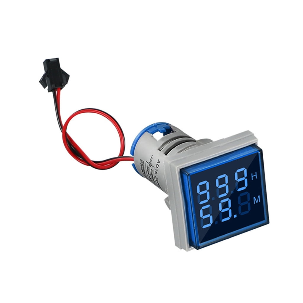 High Accuracy double Display Timer Small LED Hour Meter with Flame ...