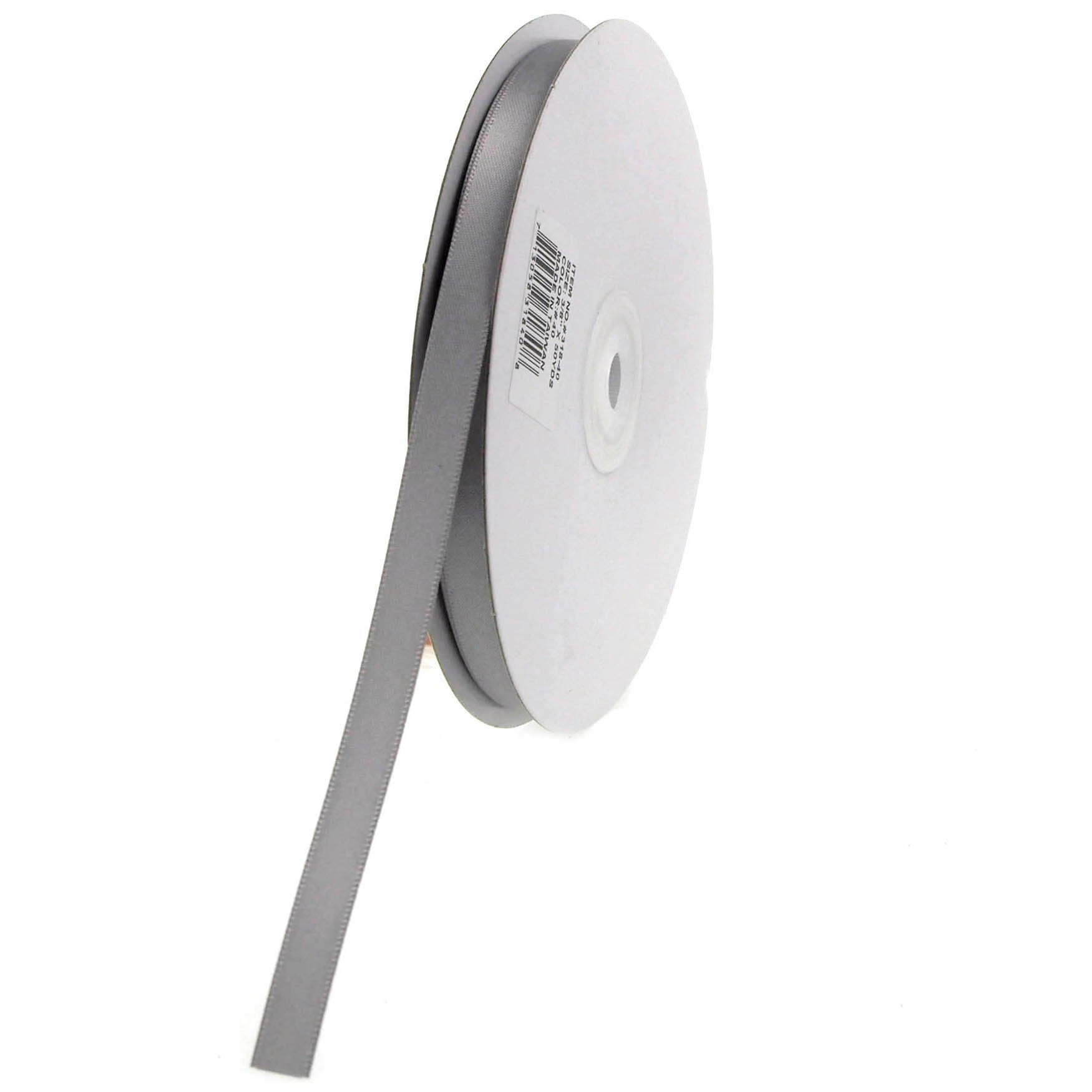 double faced satin ribbon, 3/8-inch, 50-yard, silver - Walmart.com